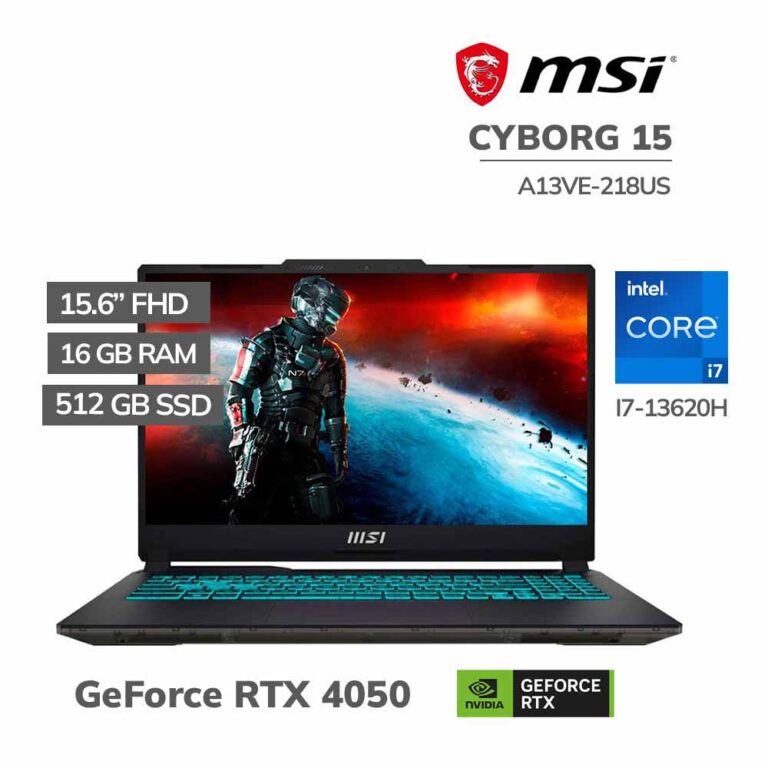 LAPTOP GAMER MSI CYBORG 15 A13VE-218US I7-13620H 16GB DDR5 512GB SSD ...