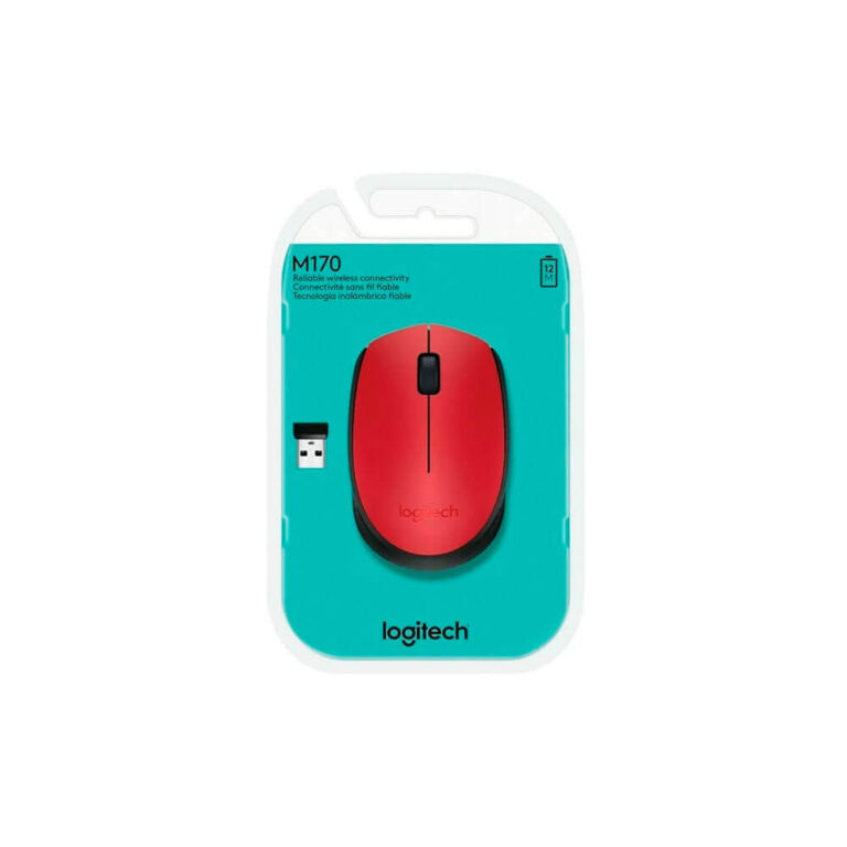 Mouse Logitech M170 Wireless | Red | (910-004941) - PC Speed