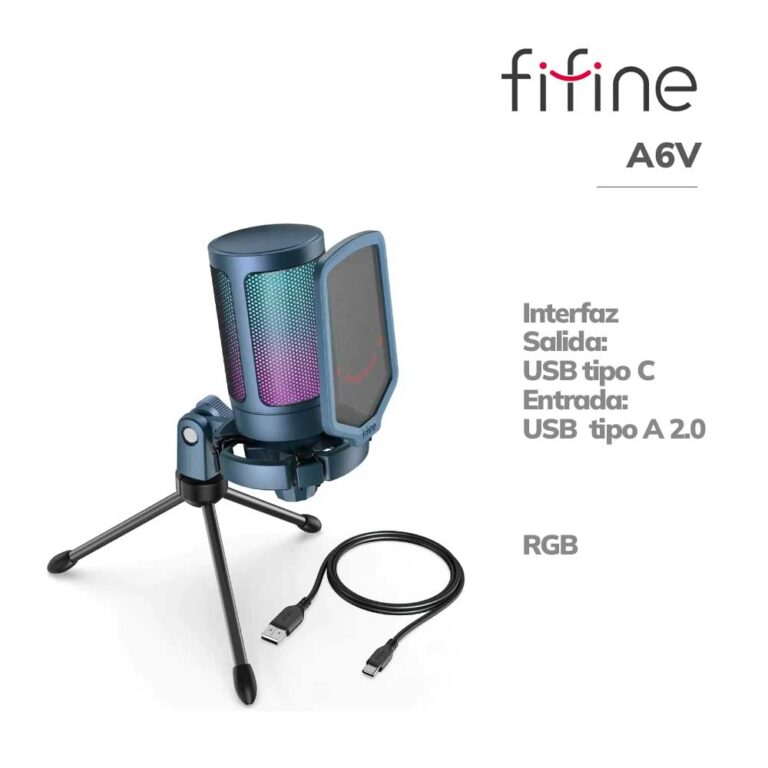 Micrófono Fifine A6V Blue - PC Speed