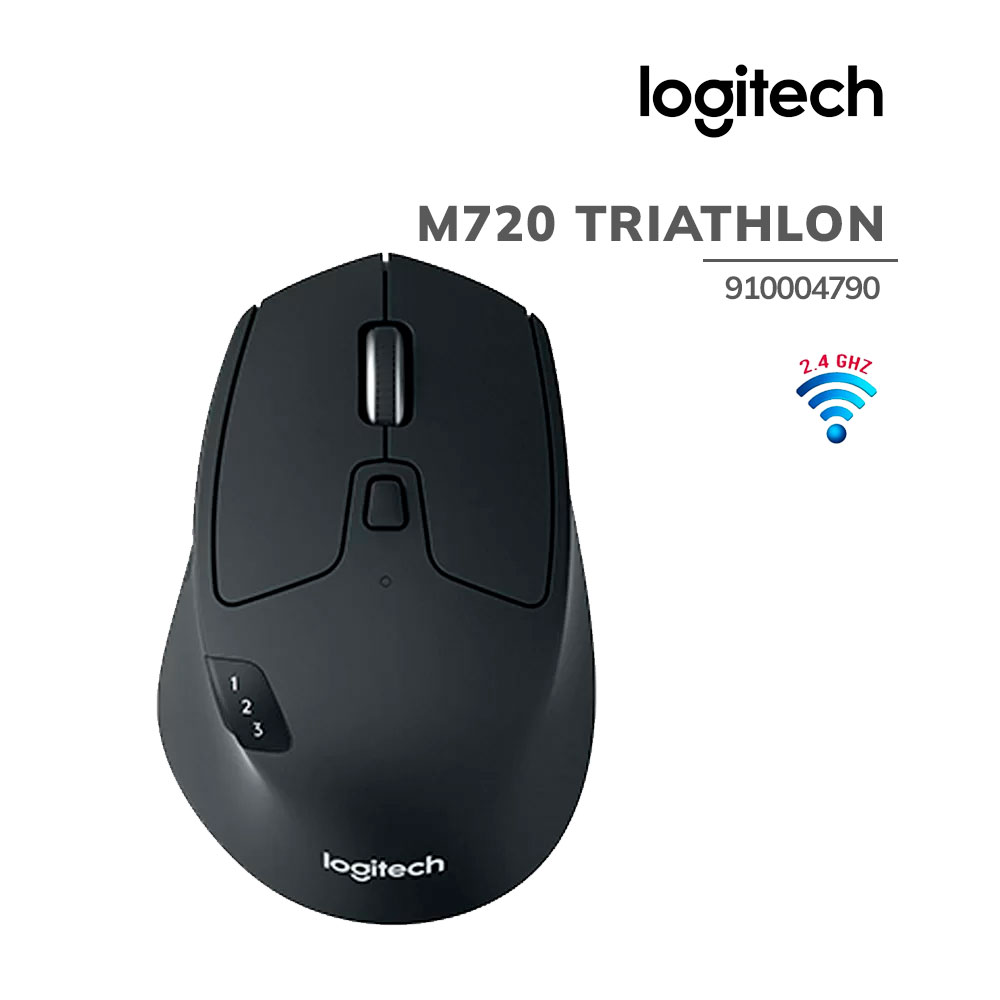 Mouse Logitech M720 Wireless Triathlon Black PN 910004790 - PC Speed